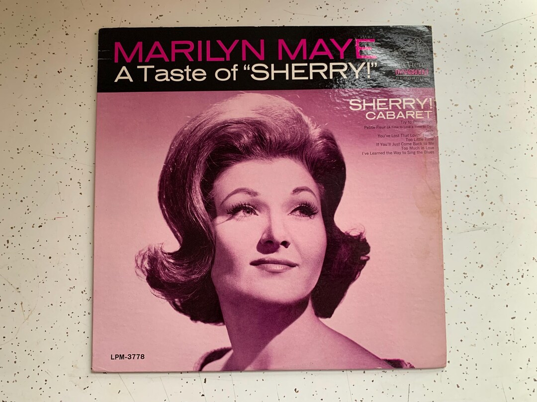 Marilyn Maye A Taste of Sherry, Sherry Cabaret, Mono Dynagroove ...