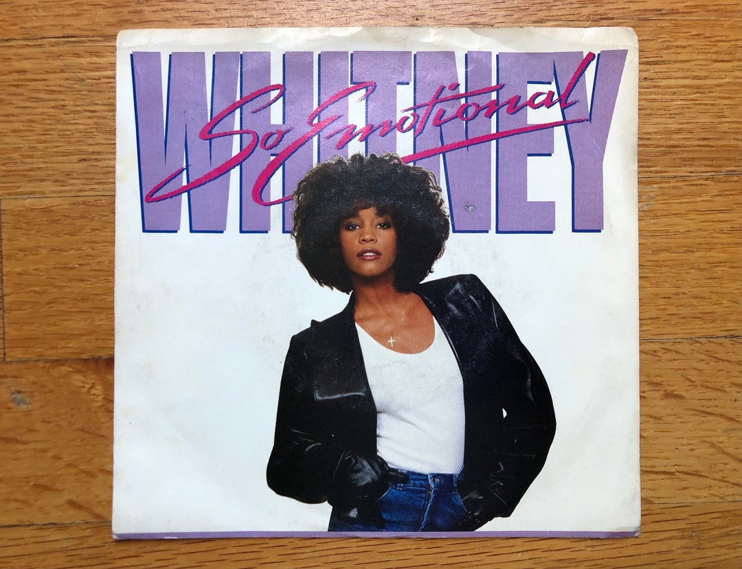 Whitney Houston so Emotional for the Love of You 1987 Arista AS1-9642 Vintage Vinyl 45 RPM 7 ...