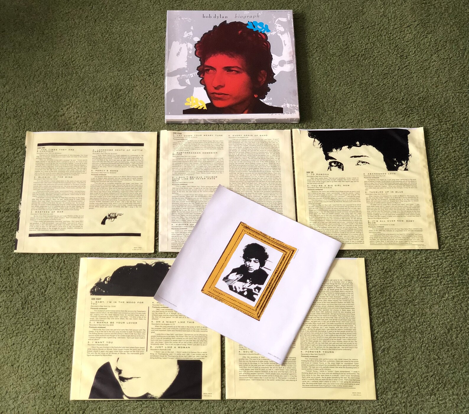 Bob Dylan Biograph 5 LP Compilation Box Set With 35 Page Booklet 1985 ...