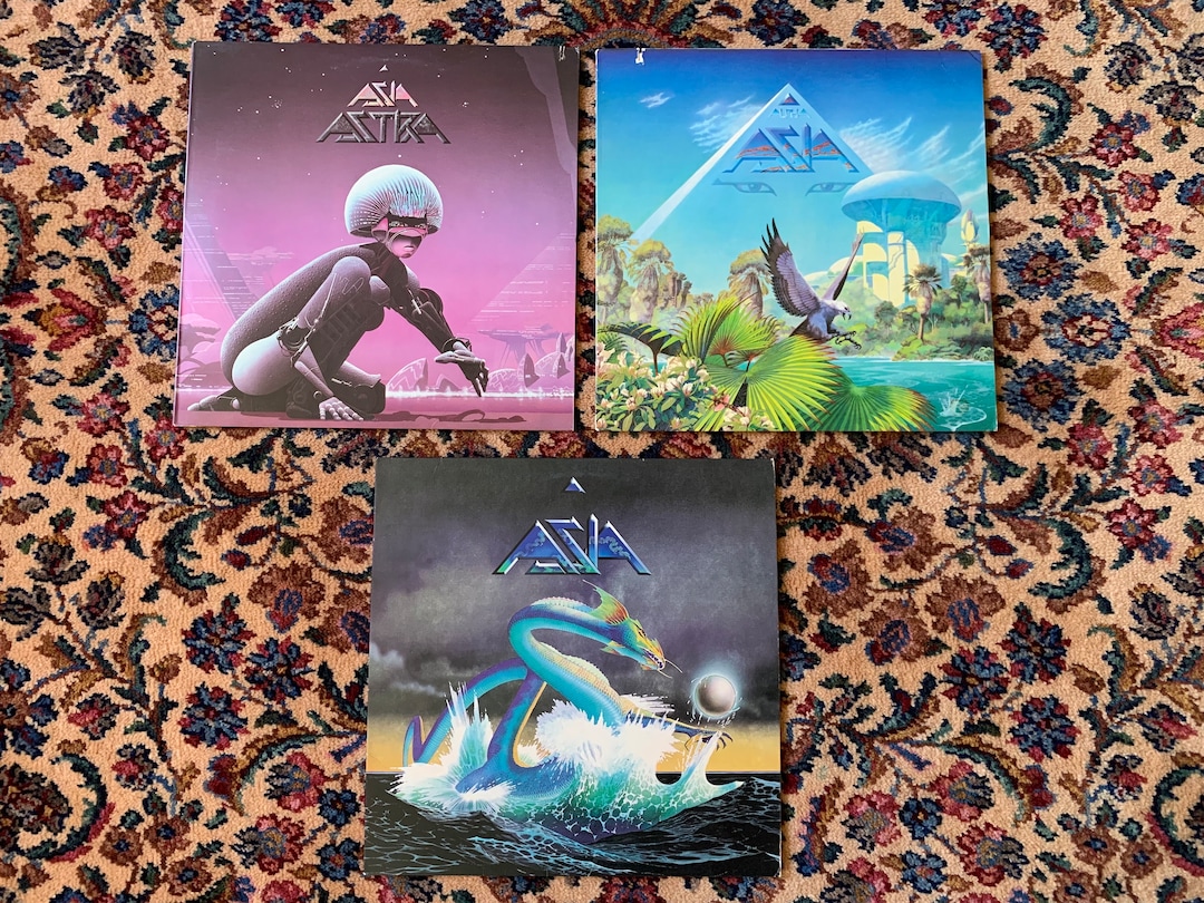 Asia Record Bundle Astra, Asia (self Titled), Alpha, 1980's Asia ...