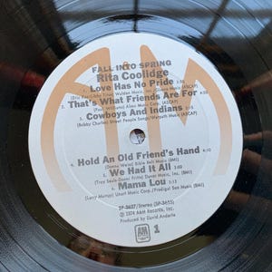 Rita Coolidge Fall Into Spring, A&M Records SP-3627 70's Folk Country ...
