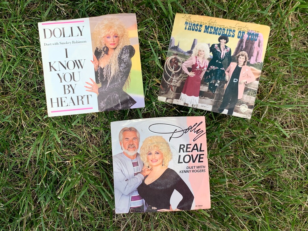 Dolly Parton 45 Rpm 3 Record Bundle, to Know Him is to Love Him, I Know You by Heart With Smokey ...