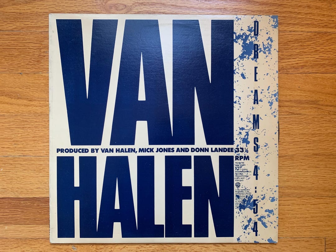 Van Halen Dreams 33 1/3 12" Records Original 1986 Vintage Vinyl Warner ...