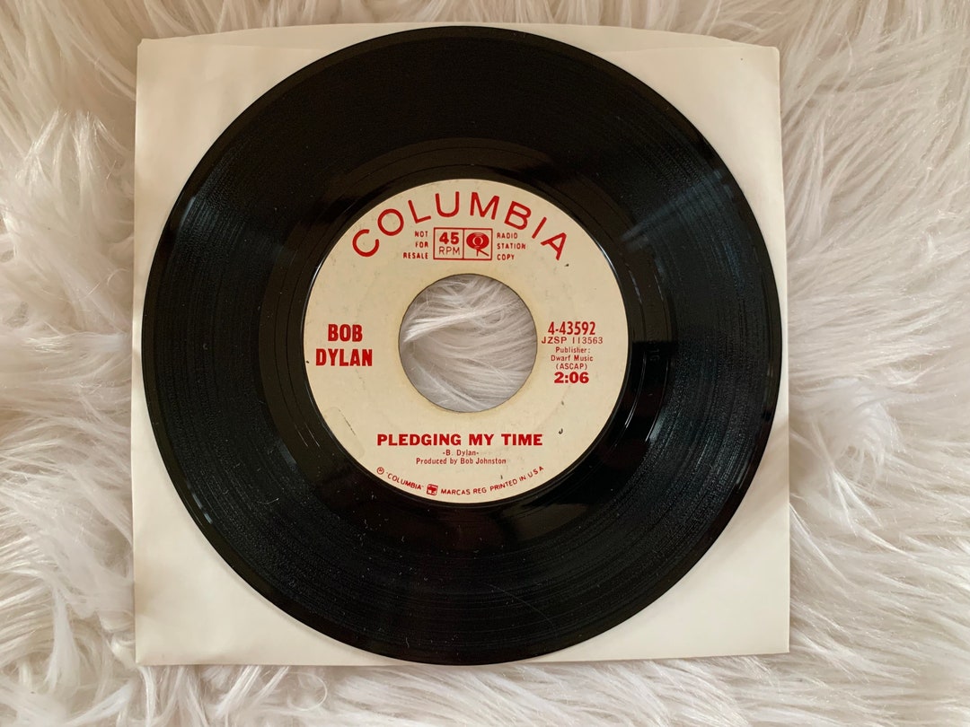Bob Dylan Rainy Day Women #12 & 35 / Pledging My Time Vinyl Records 60's Bob Dylan Singles 45 ...