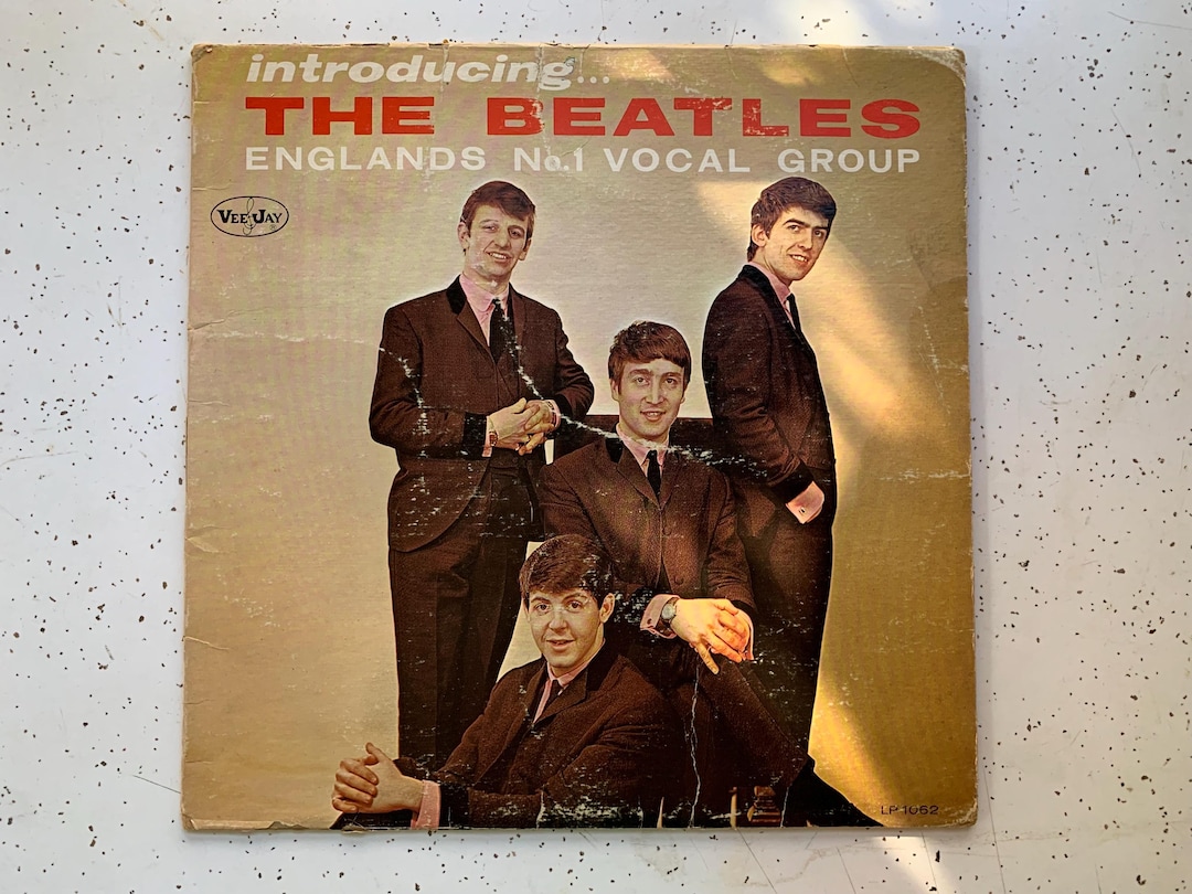 The Beatles, Introducing the Beatles, Vee Jay Records LP 1062 Vintage ...