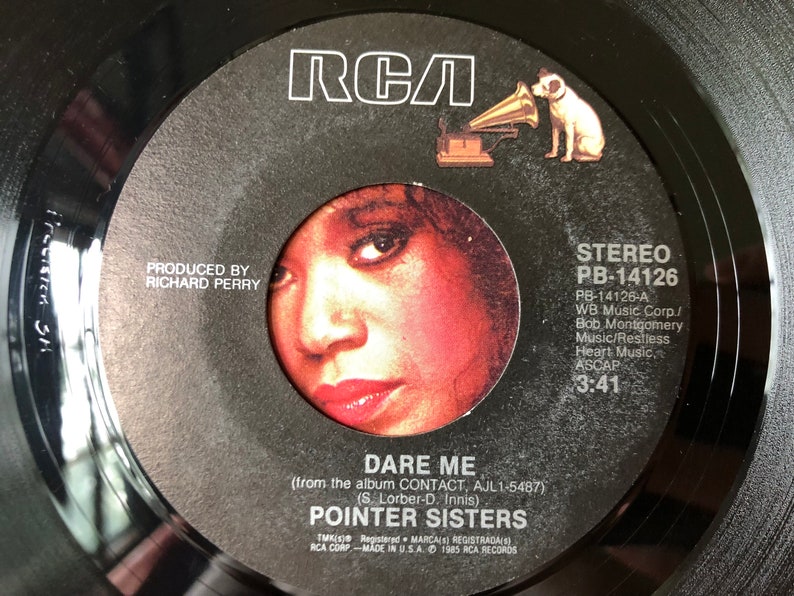 The Pointer Sisters Dare Me I’ll Be There PB 14126 Vintage Vinyl 45 RPM ...