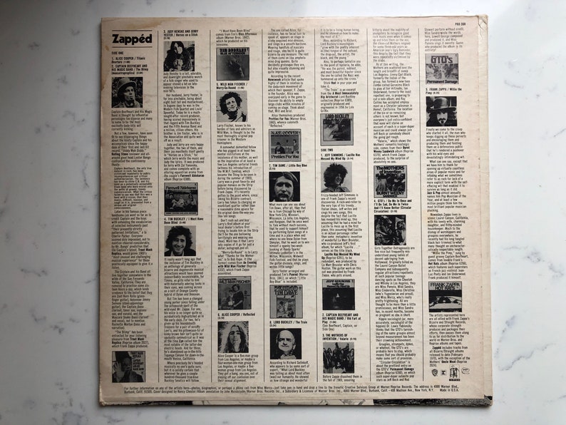 Zapped Bizarre Records PRO 368 Vintage Psych Records - Etsy