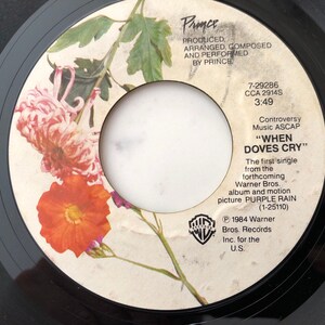 Prince and the Revolution, When Doves Cry, 17 Days, 7 Inch, 1980’s ...