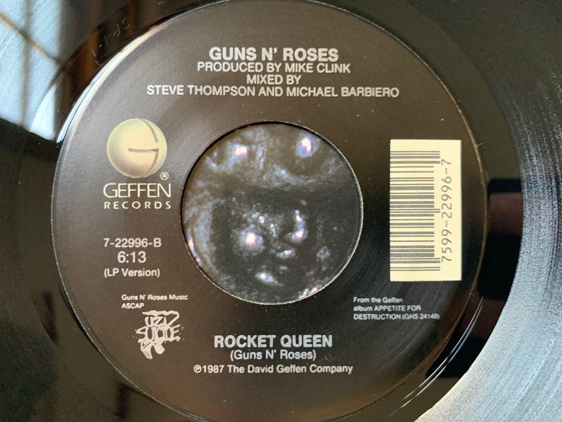 Guns N' Roses Patience, Rocket Queen 7 Single 45 Rpm Axl Rose Slash ...