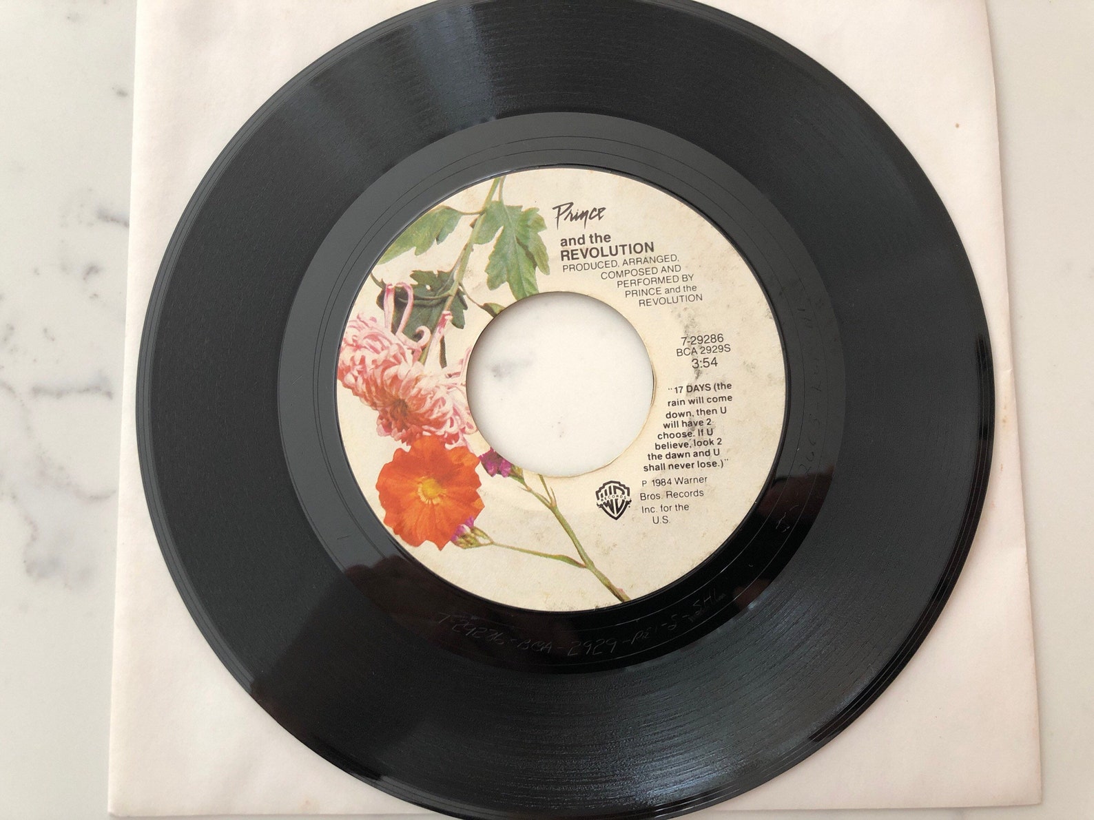 Prince and the Revolution, When Doves Cry, 17 Days, 7 Inch, 1980’s ...
