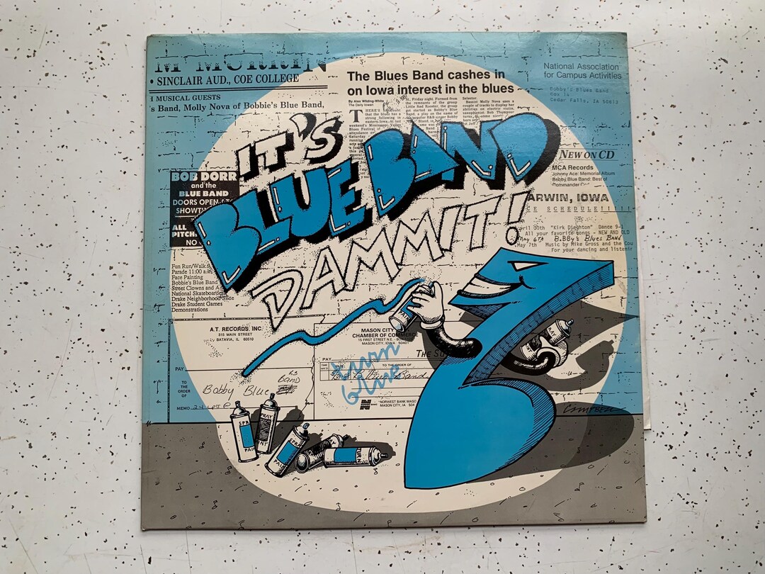 The Blue Band It's Blue Band Dammit! Vinyl Record, 1988 Original Hot ...