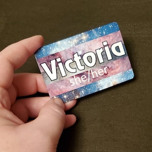 Pride Flag Name Tag - Etsy