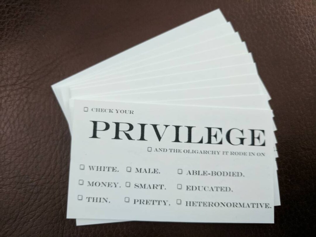 Check Your Privilege Cards - Etsy Australia