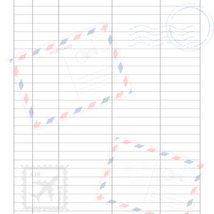 POSTCROSSING TRACKER - POSTCARD Tracker - Postcards - Etsy