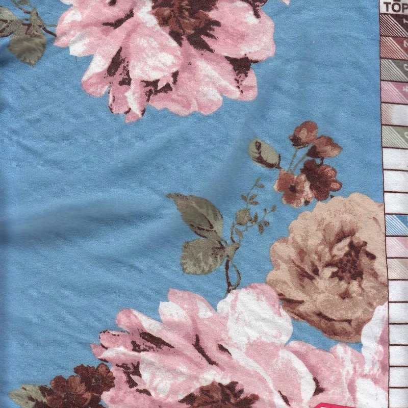 Dty Knit Fabric Floral - Etsy