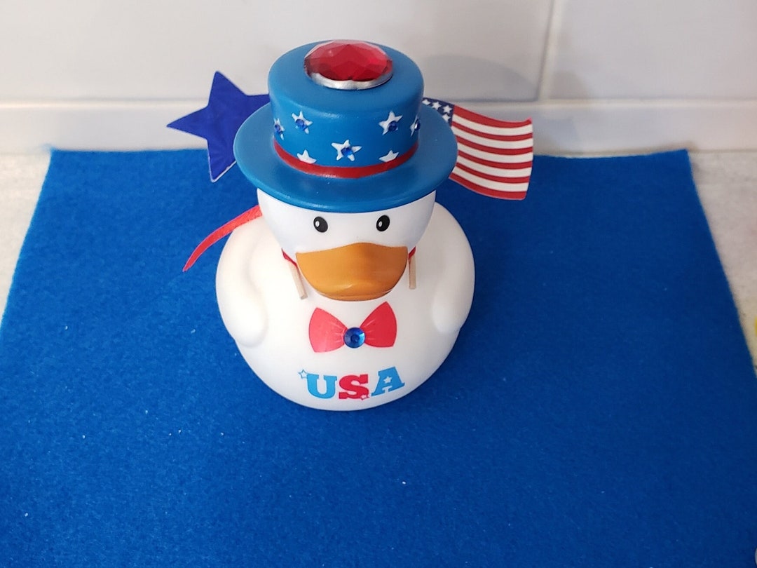 Rubber Ducks July 4th Uncle Sam Patriotic Red White & Blue - Etsy