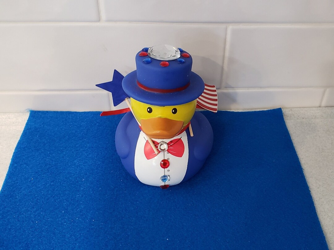 Rubber Ducks Uncle Sam Patriotic Red White & Blue Ducks Election Day - Etsy