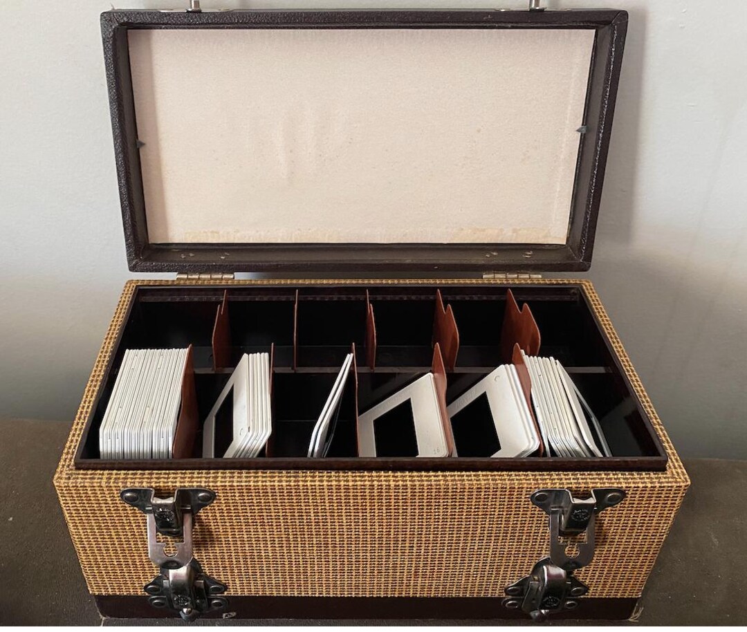 Vintage Sequence Unifile Slide Case – Double-opening Storage for 100 ...