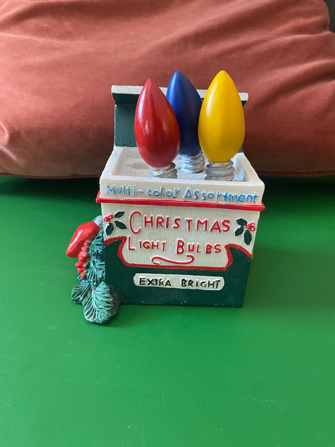 Vintage Christmas Bulb Knife Set With Ceramic Holder - Etsy