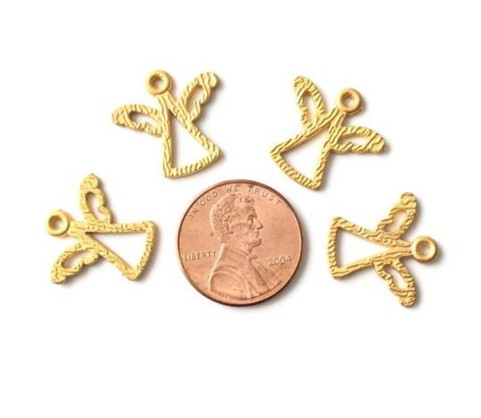 Gold Angles Just in Time for HOLIDAY Show, Set of 4 High Quality Angel ...