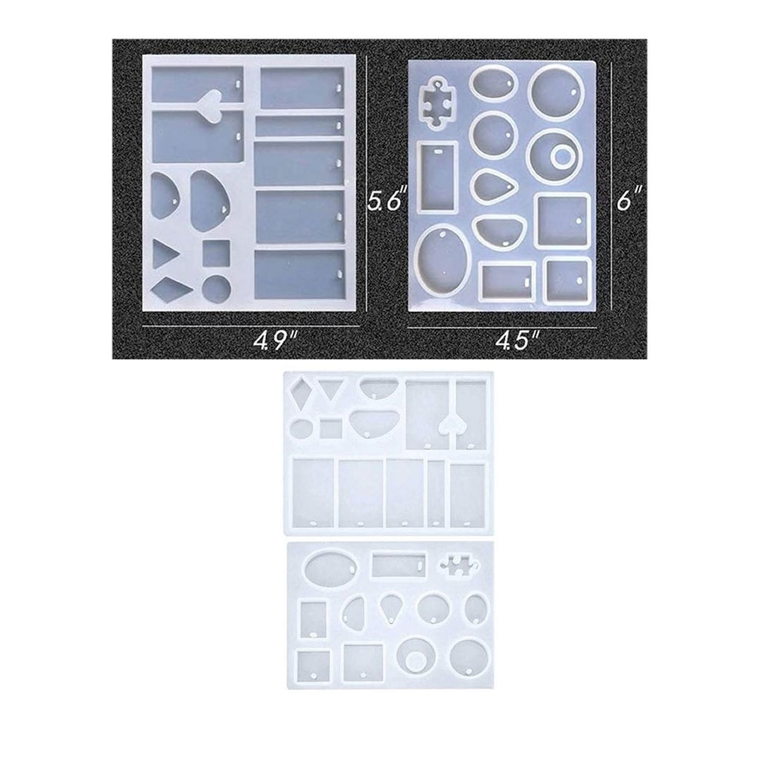 Molds for Resin. 2 Large Silicone Molds Resin Crafts and Jewelry Use ...