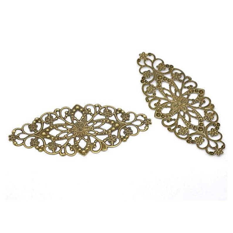 Gold Filigree. Jewelry Supplies. Use for Making Decorated Combs ...