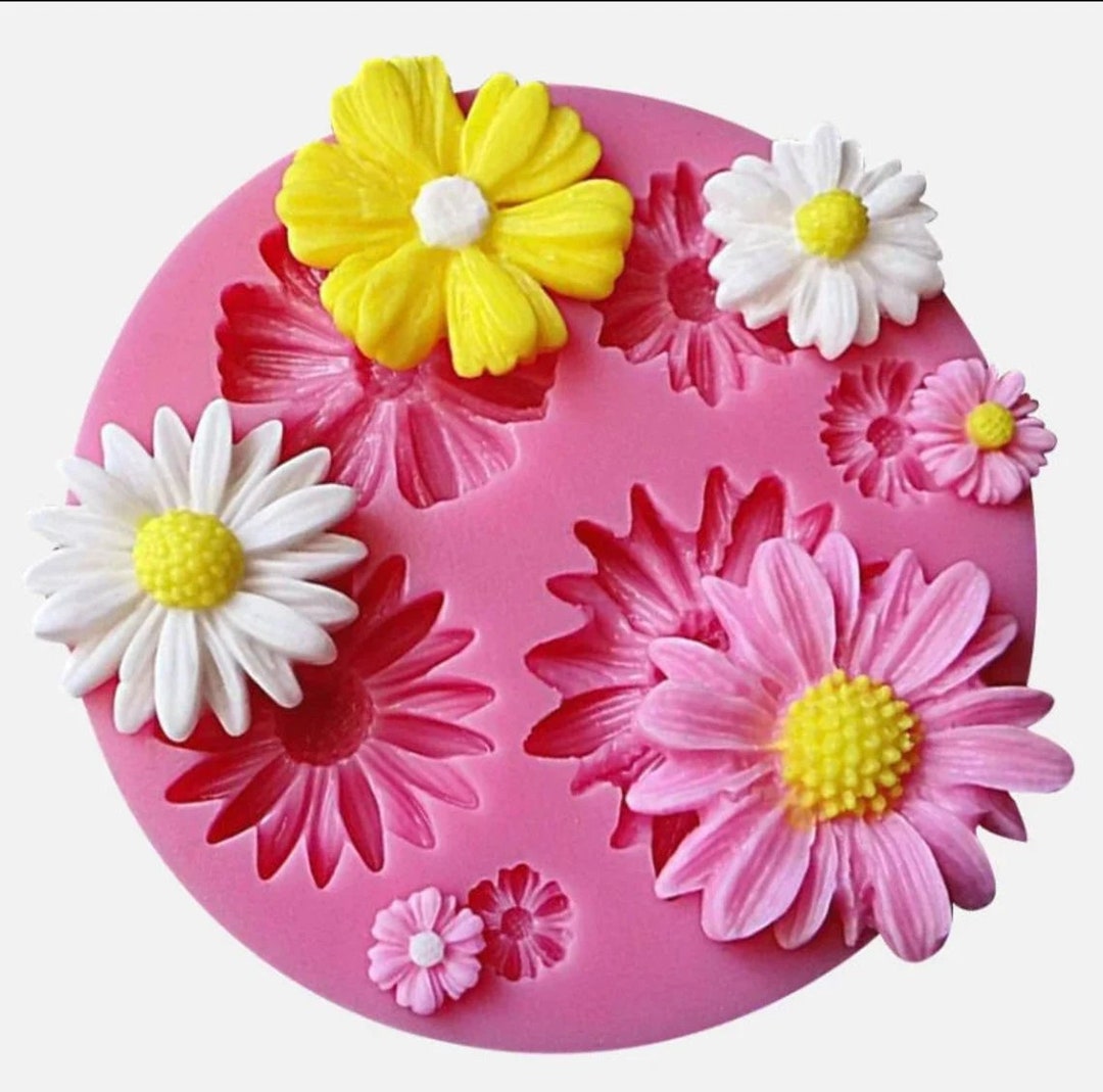 Floral Silicone Mould for Daisy Flowers Molds. Molds Tools Perfect for ...