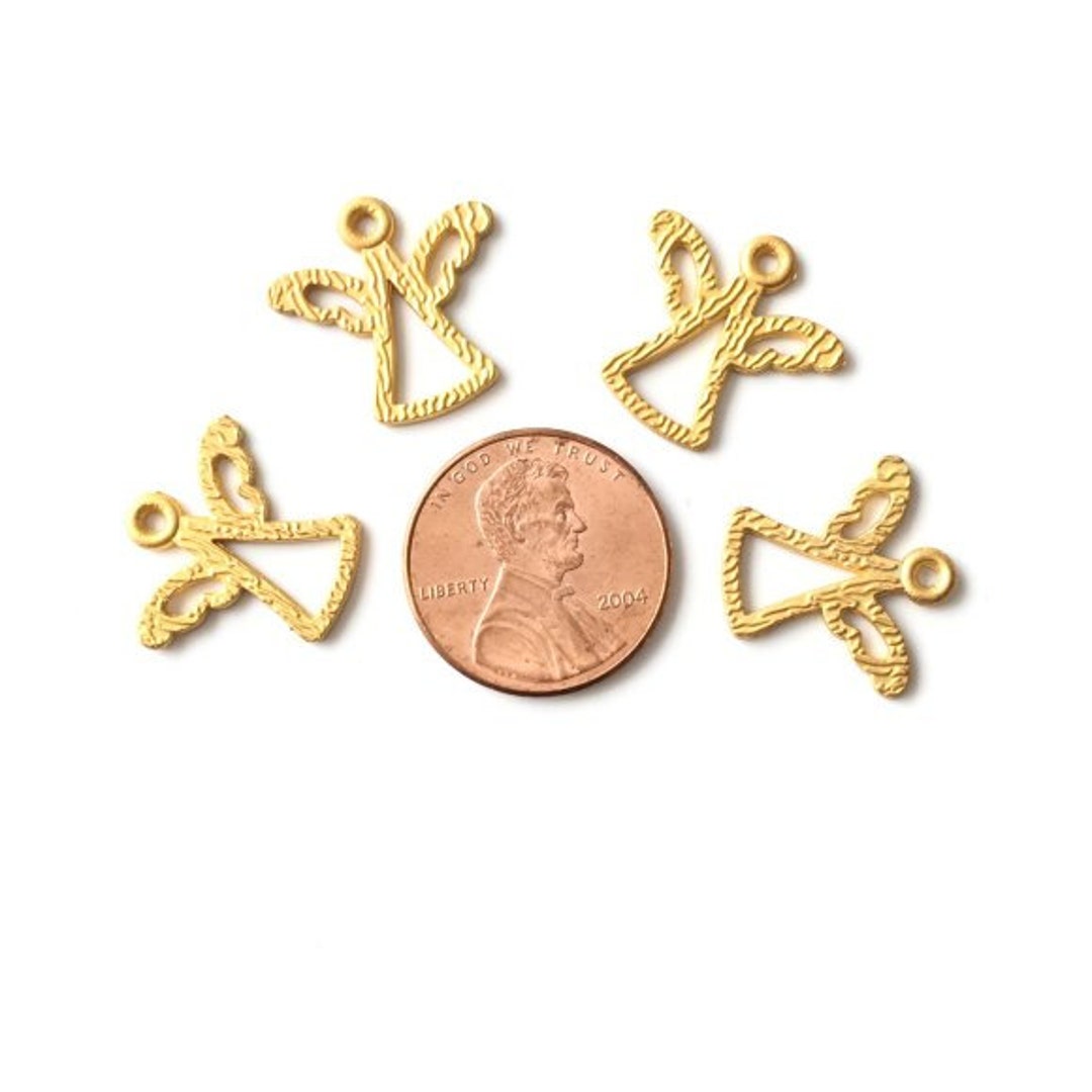 Gold Angles Just in Time for HOLIDAY Show, Set of 4 High Quality Angel ...