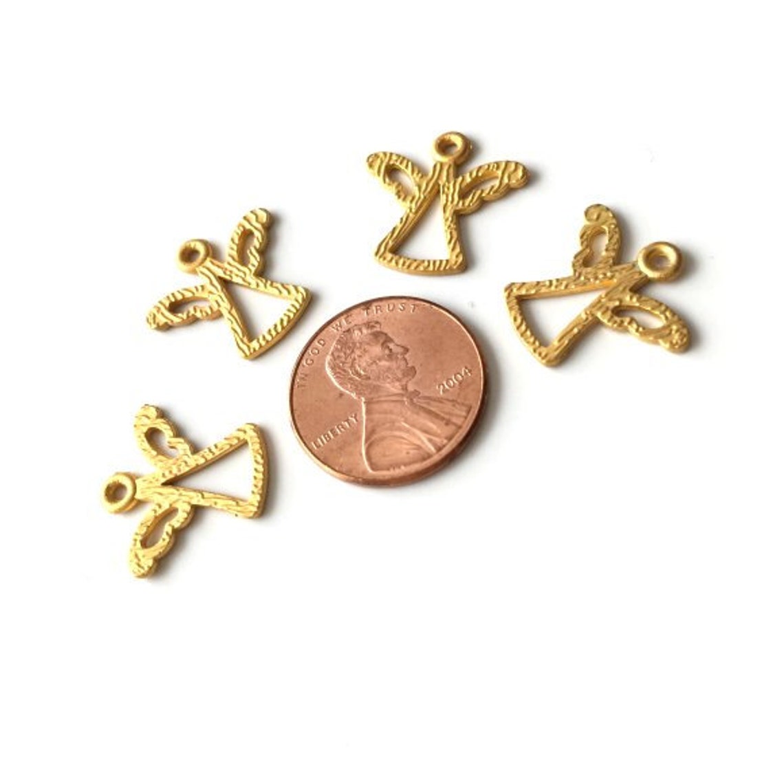 Gold Angles Just in Time for HOLIDAY Show, Set of 4 High Quality Angel ...
