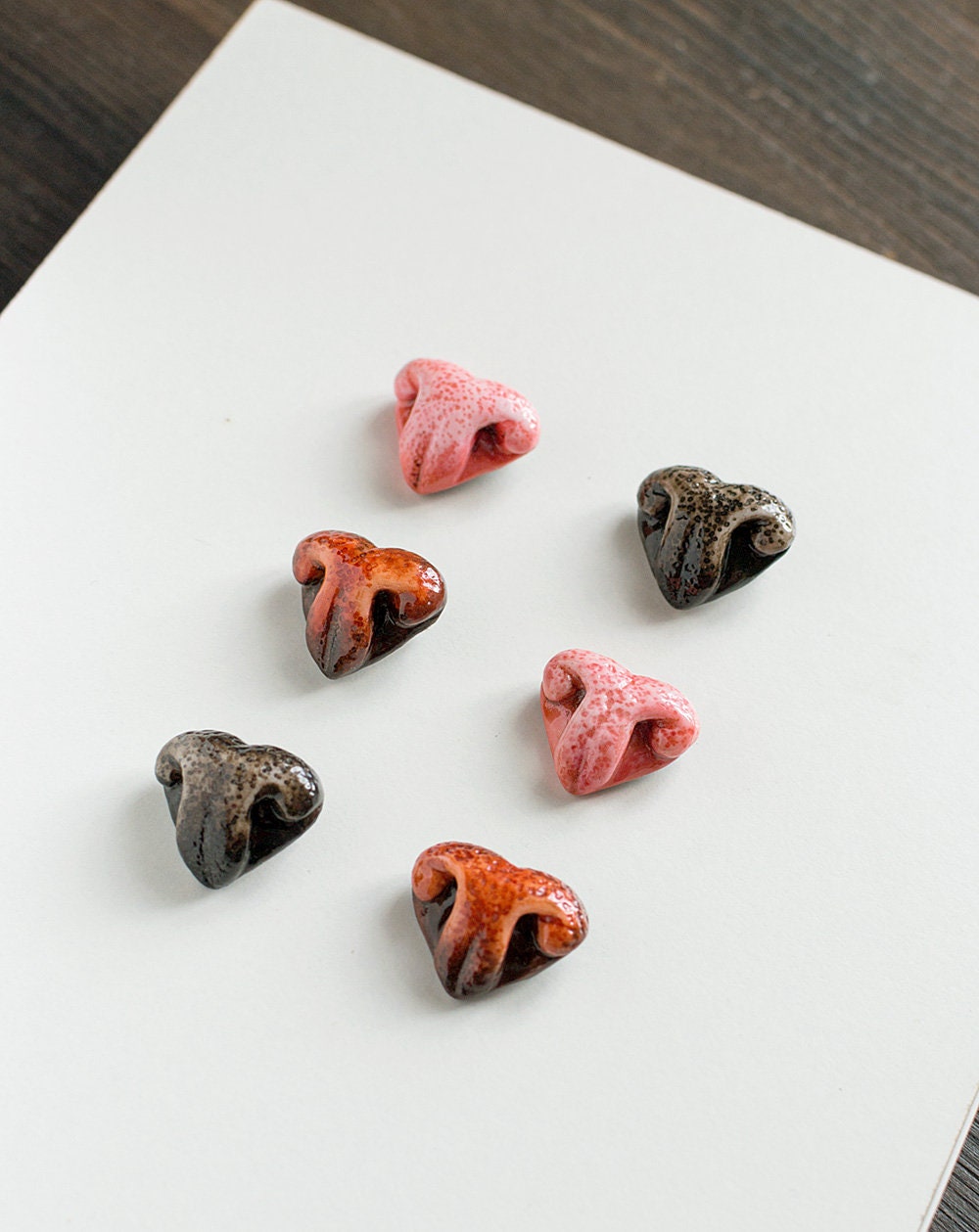 Tiny Brooch Cat Nose Heart Tiny Pin for Cat Lovers - Etsy