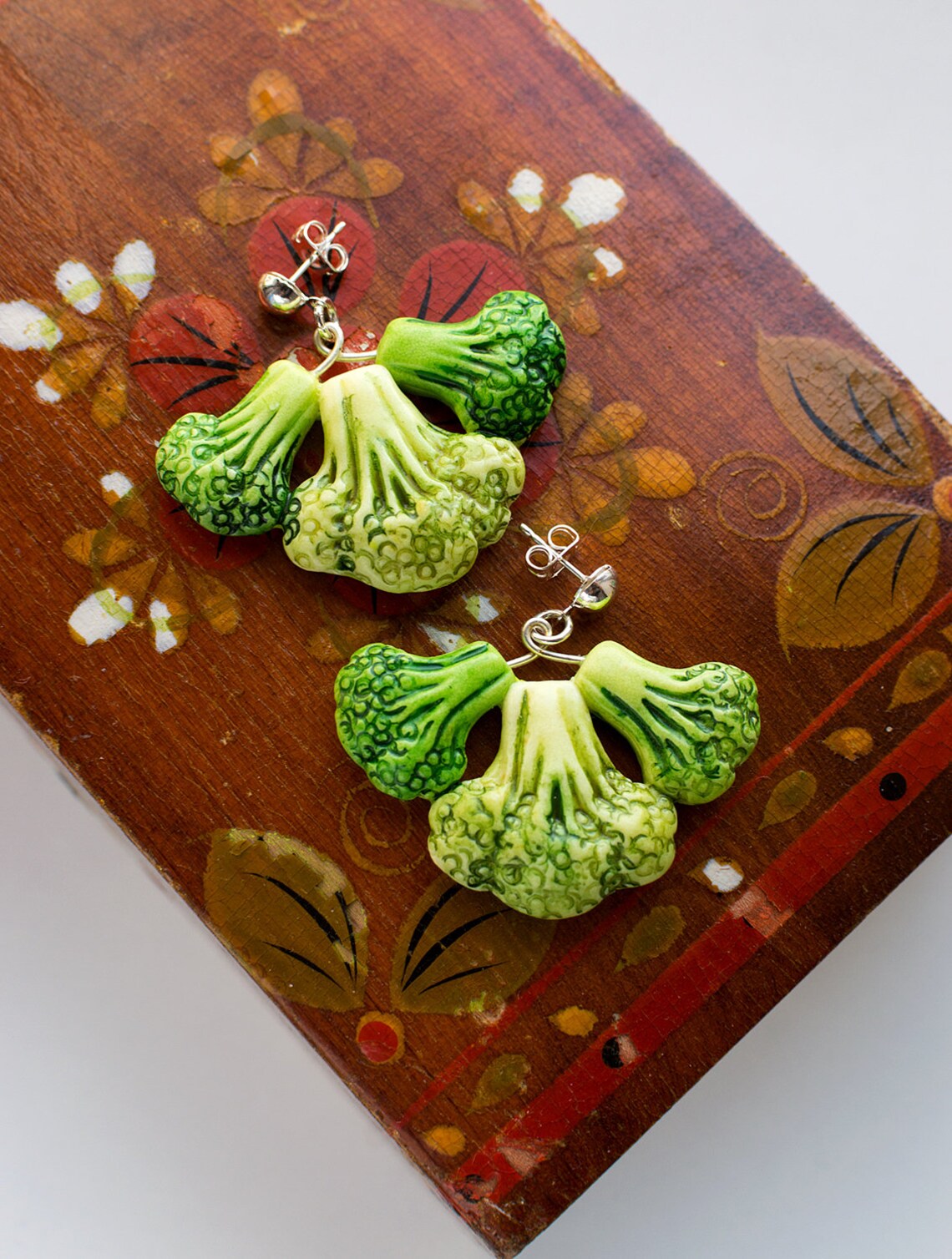 Broccoli Earrings, Vegetables Funny Vegetarian Farmhouse Gardener ...