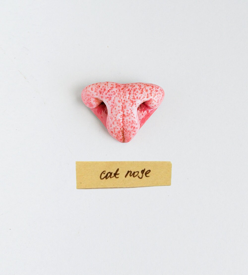 Brooch Cat Nose Animal Tiny Collar Pin for Cat Lovers Unisex - Etsy