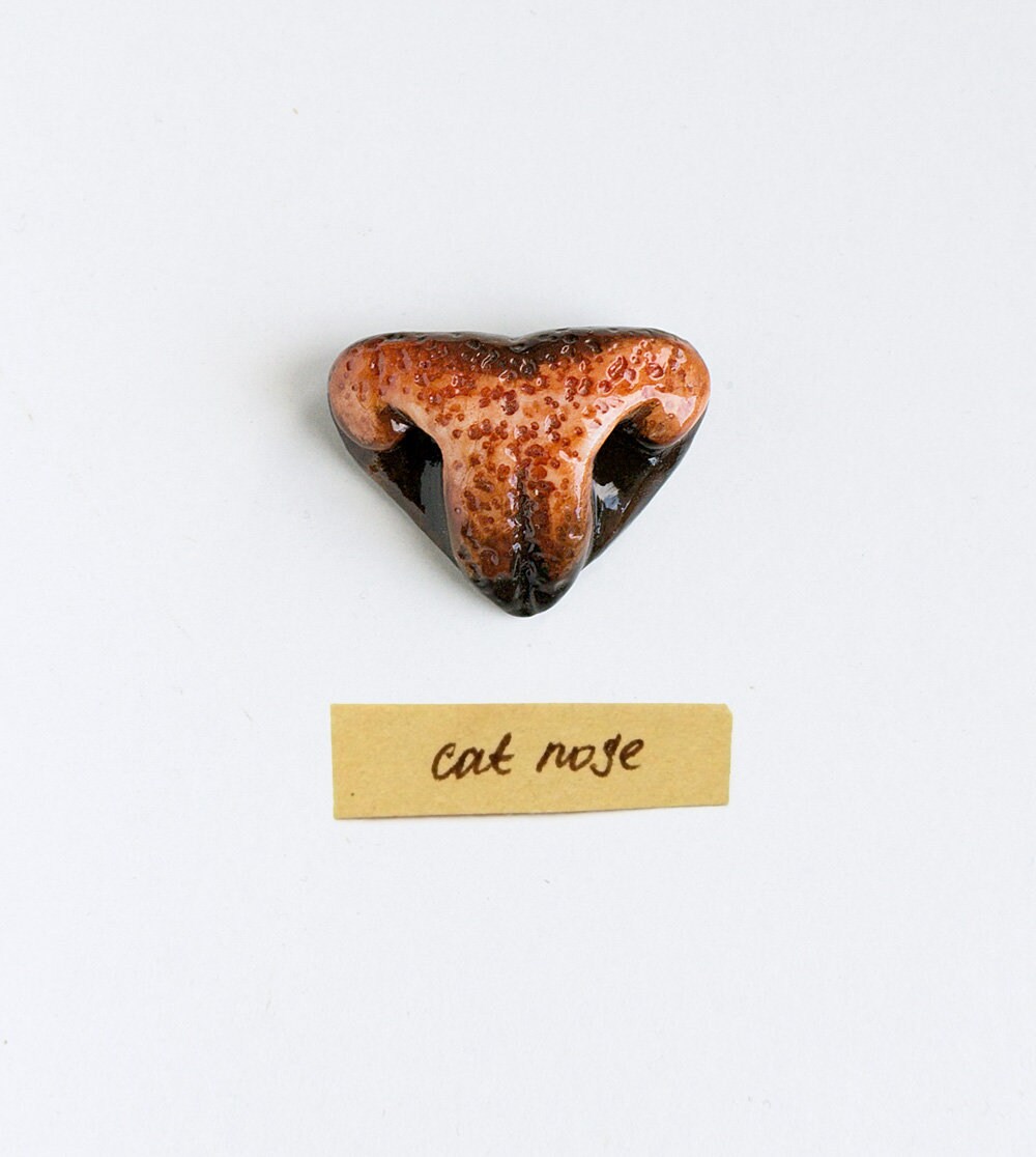 Brooch Cat Nose Animal Tiny Collar Pin for Cat Lovers Unisex - Etsy