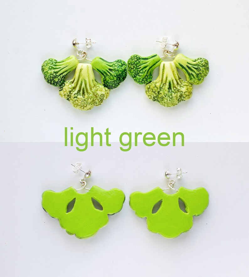 Broccoli Earrings, Vegetables Funny Vegetarian Farmhouse Gardener ...