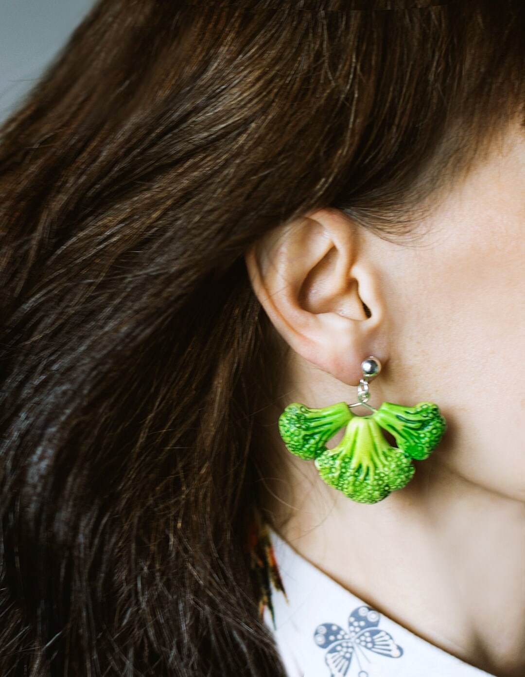 Broccoli Earrings, Vegetables Funny Vegetarian Farmhouse Gardener ...