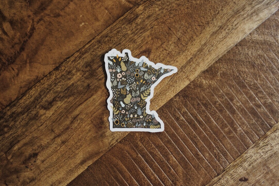 Minnesota Die Cut Sticker || Matte Sticker || Water Resistant || Art ...
