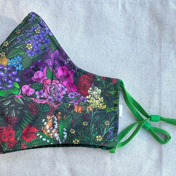 Floral Face Mask - Etsy