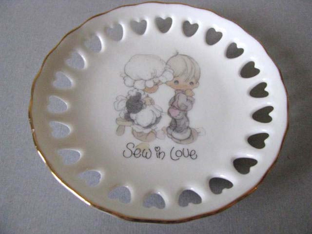 1985 Precious Moments Plate Sew in Love-collectible - Etsy