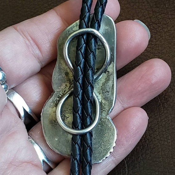 HUGE Turquoise Nugget Indian Bolo Necklace •bolo tie … - Gem