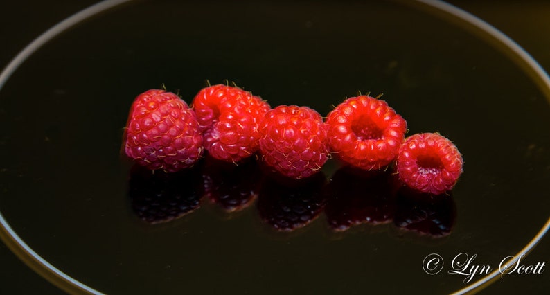 Raspberries, Fine Art Print, Landscape Photography, Kitchen, Fruit ...
