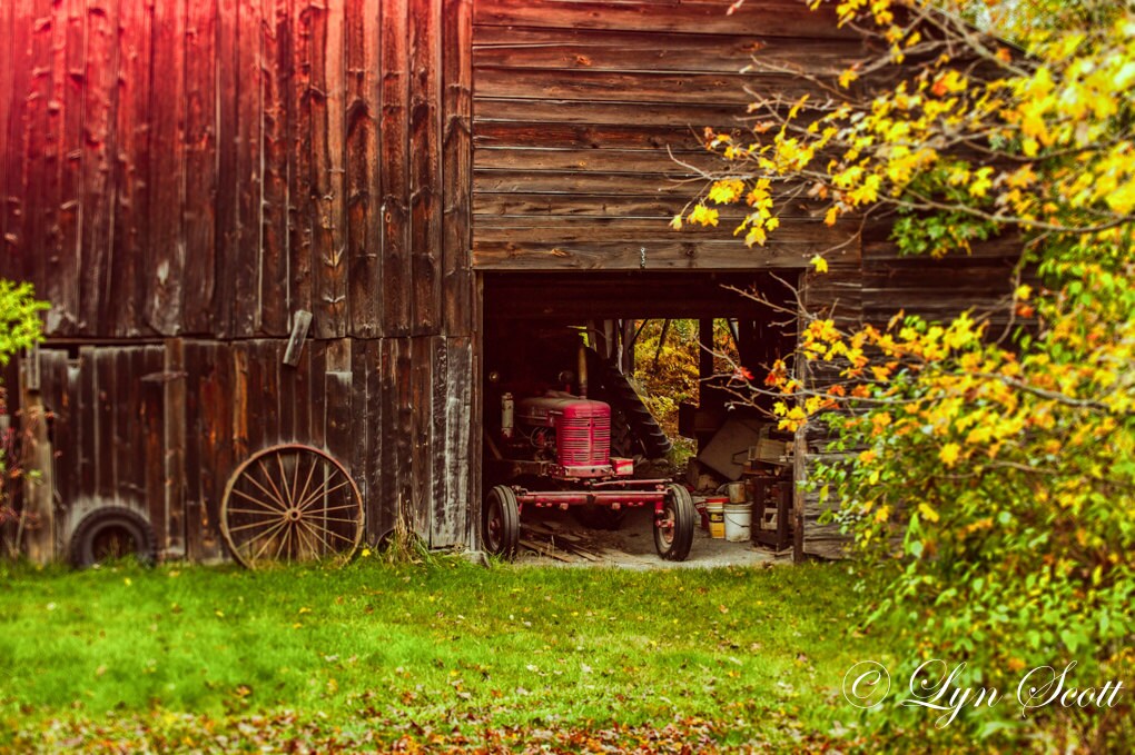 The Red Tractor - Nature Photography, Landscape Photography, Fall ...