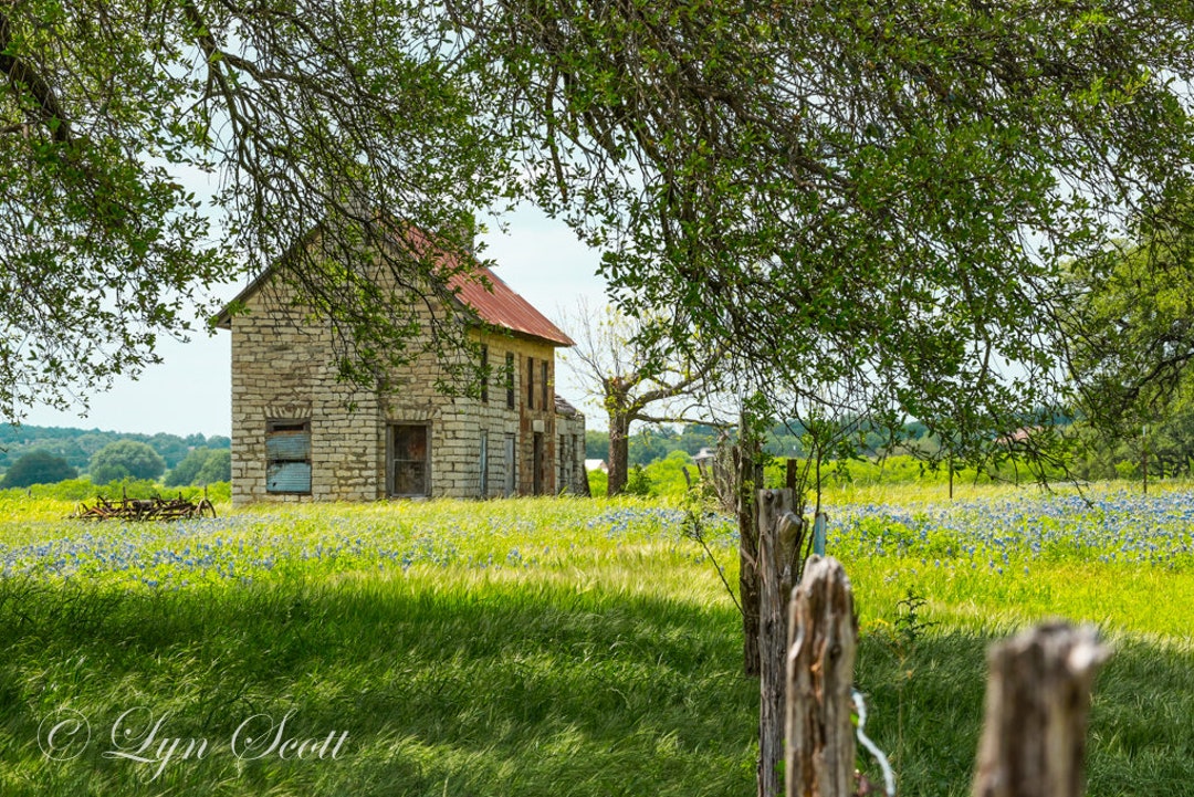 The Bluebonnet House - Fine Art Print, Landscape Photography, Texas ...