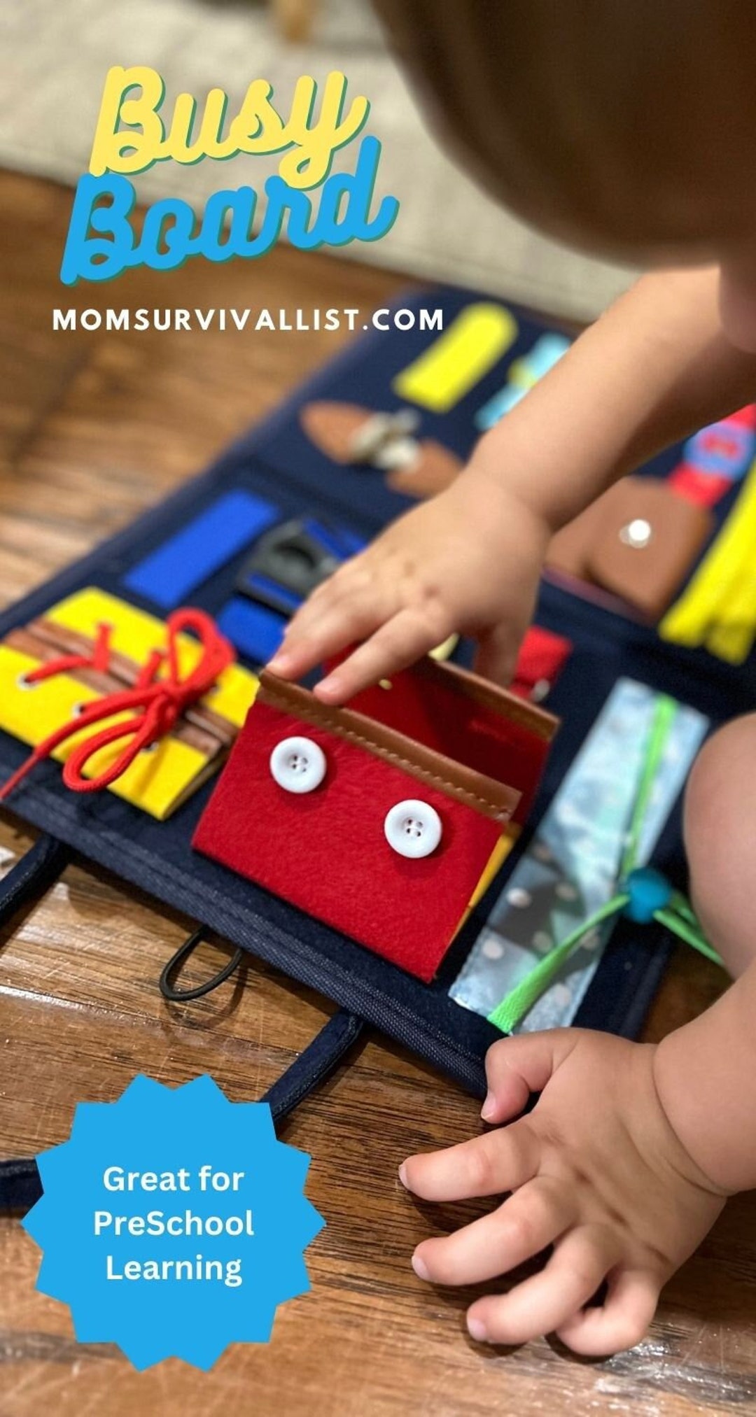 Montessori Busy Board Personalized for Babies and Toddlers Preschool ...