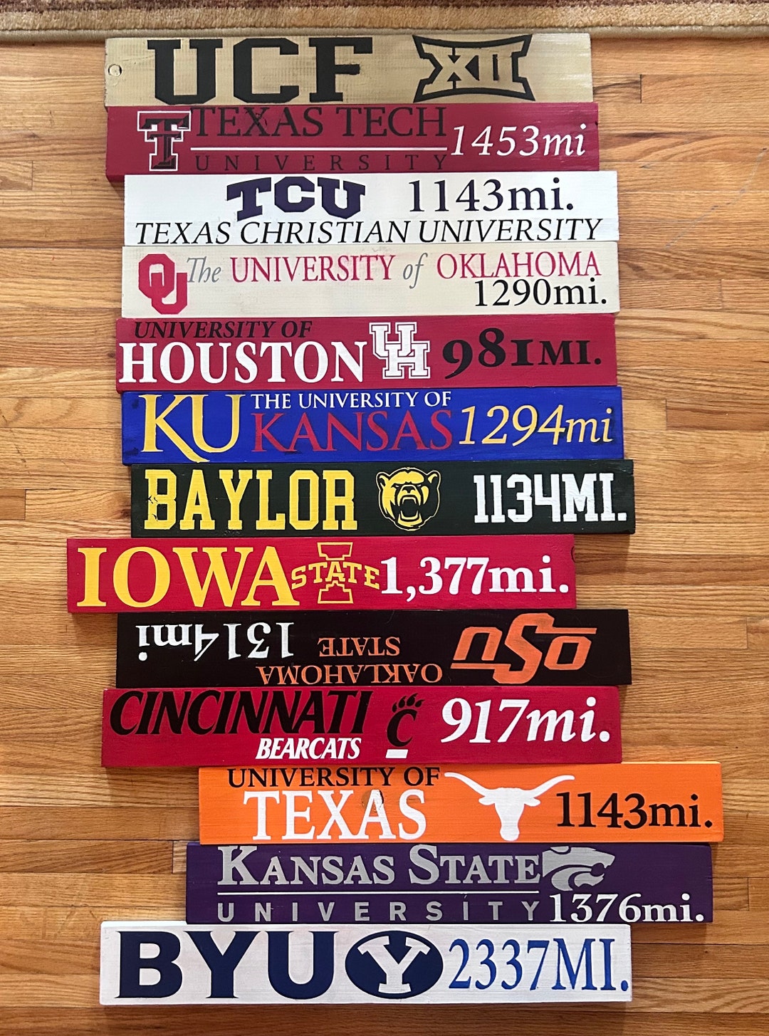 Directional College Signs, Destination Signs Personalized College Logos ...