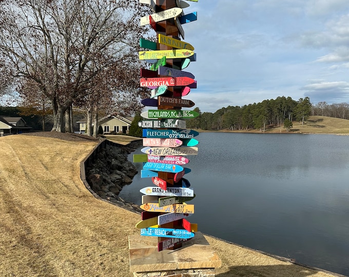 Random Engraved Directional Signs. Custom Made Destination Signs ...