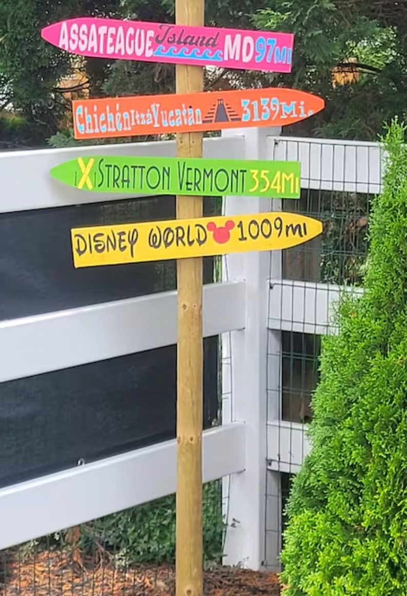 Personalized Destination Outdoor Signs - Personalized Arrow Signs for ...