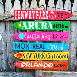 Personalized Destination Outdoor Signs - Personalized Arrow Signs for ...