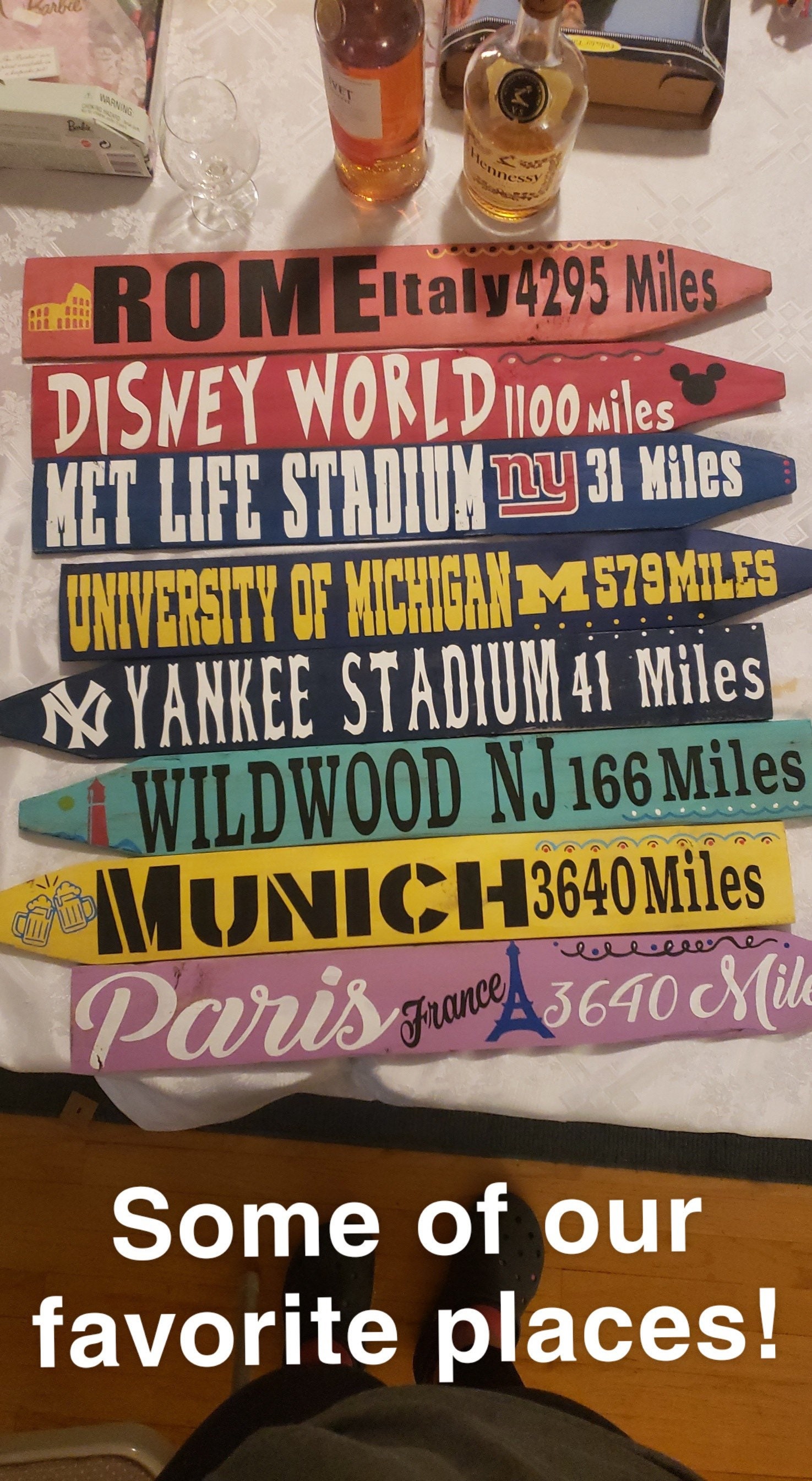 Custom Destination Mile Marker Signs – Personalized Just for You! - Etsy