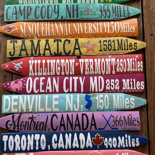 Custom Directional Signs With Arrows. Personalized Gift for - Etsy