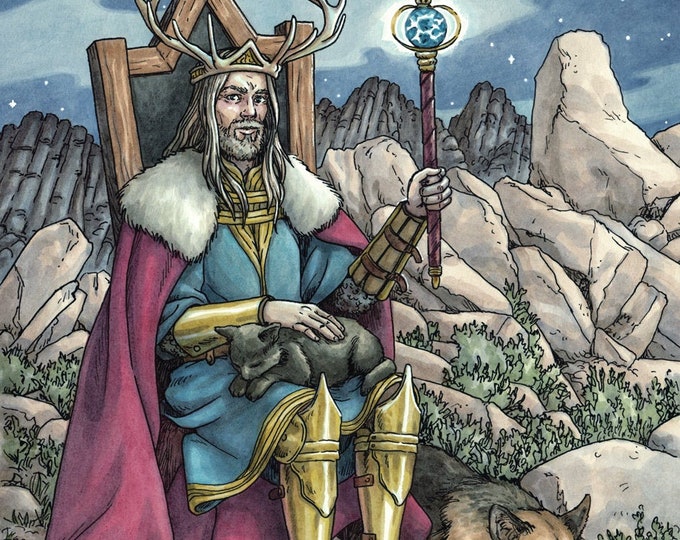 Original Painting - the Emperor - Everyday Witch Tarot - Etsy